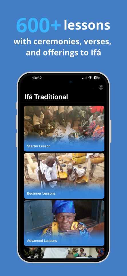 Ifá Tradicional, the best app with lessons and Ifá Ceremonies
